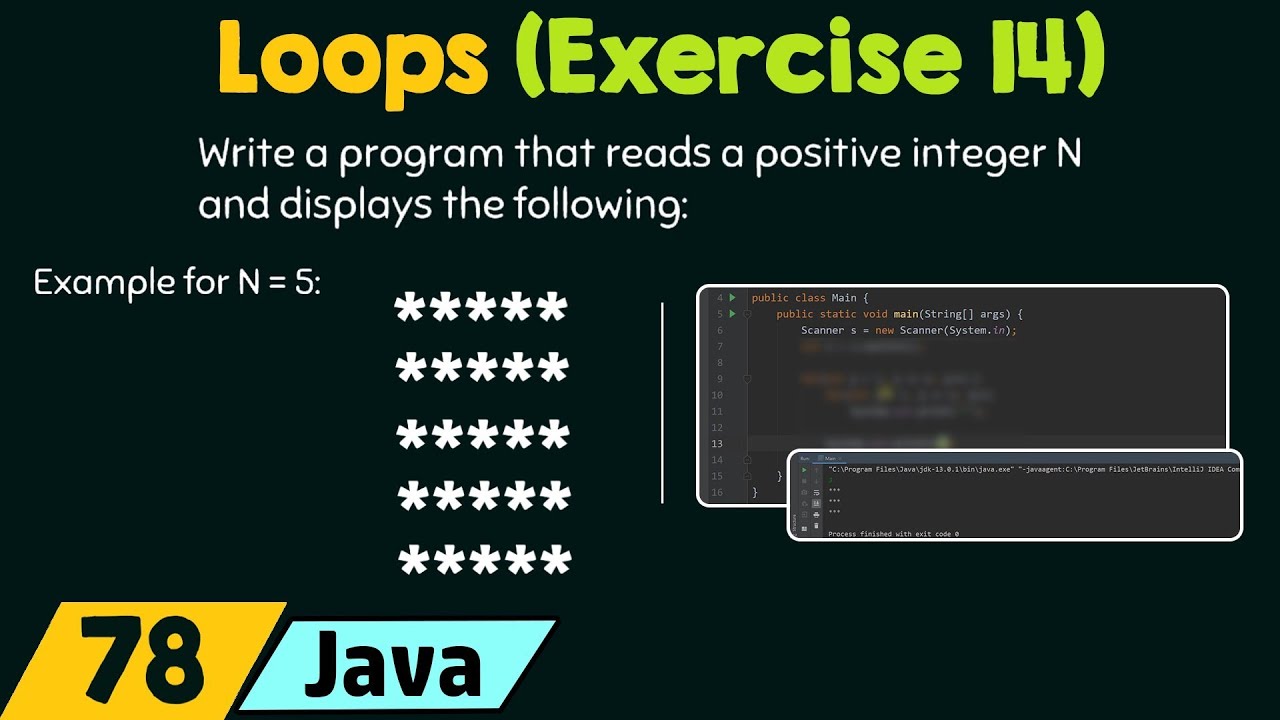 Loops In Java Exercise 14 Youtube