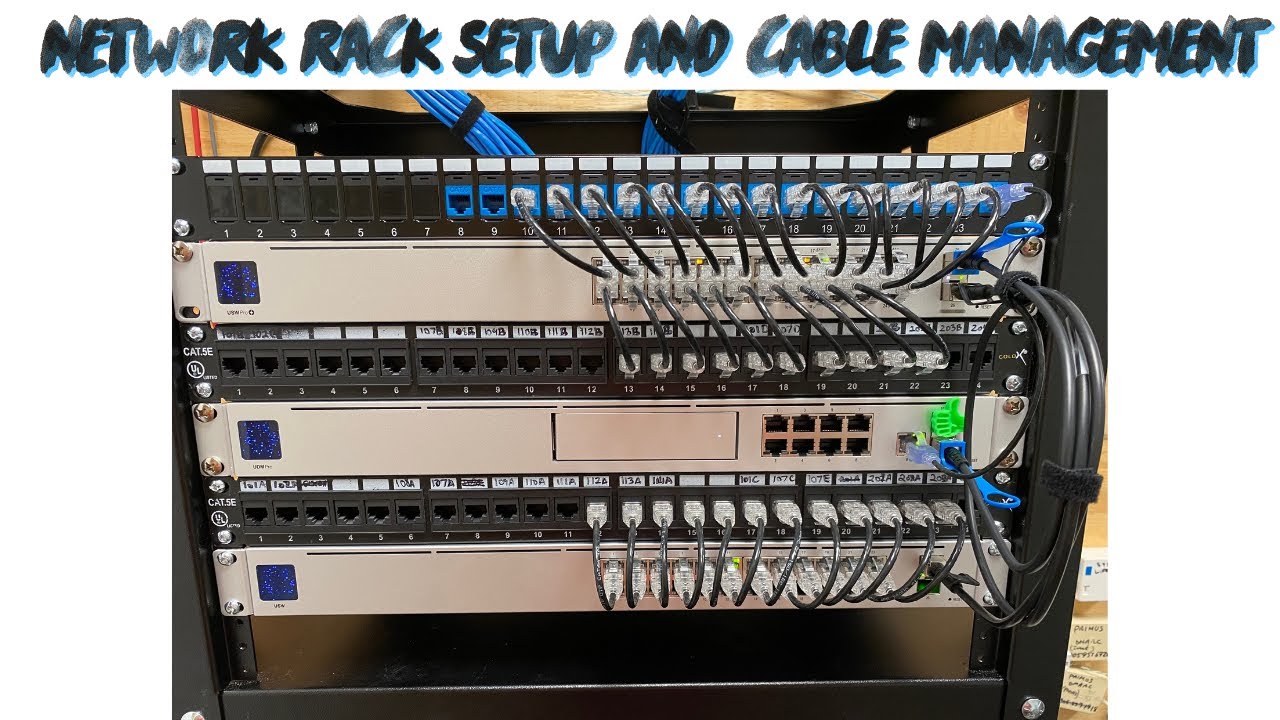 Small Network Rack Cable Management