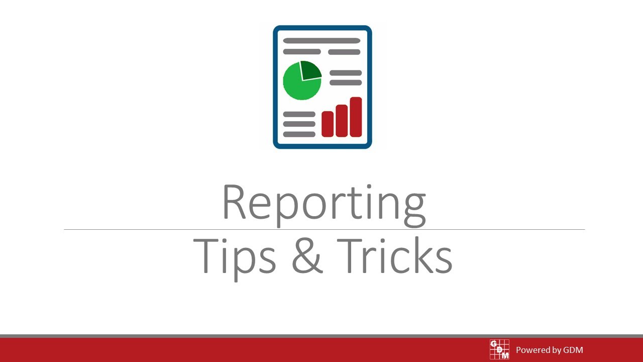 Arm Software Webinar Reporting Tips Tricks Youtube