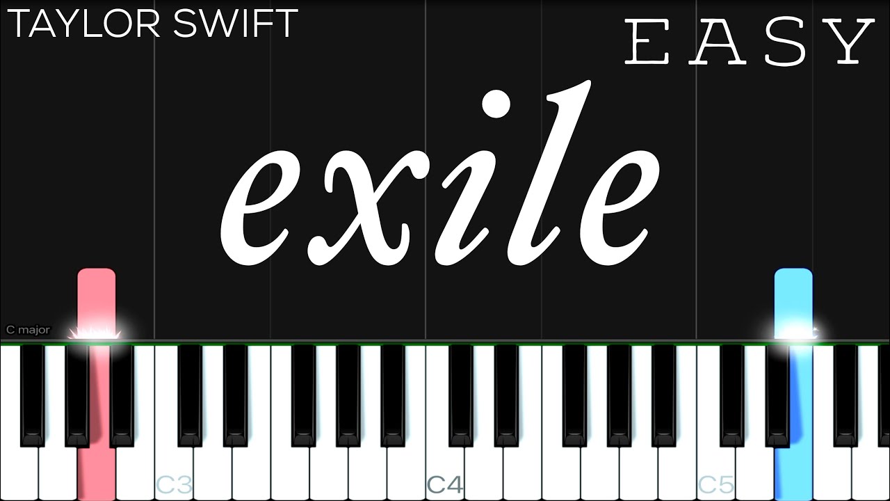 Taylor Swift Exile Ft Bon Iver Easy Piano Tutorial Chords Chordify