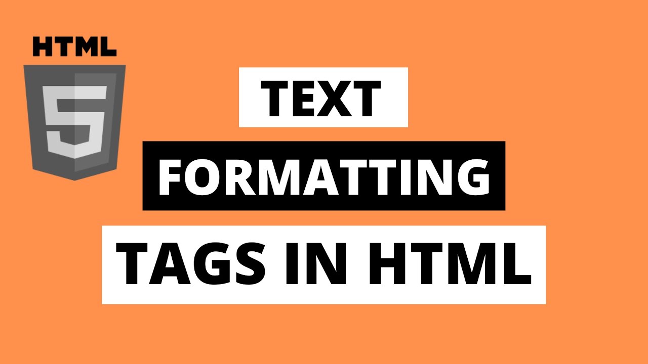 Formatting Tags In Html Html Tutorial For Beginners Part 2 Youtube