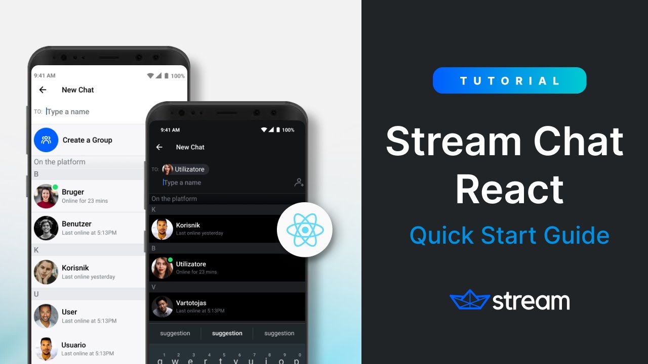 Stream Chat React Quick Start Guide Youtube