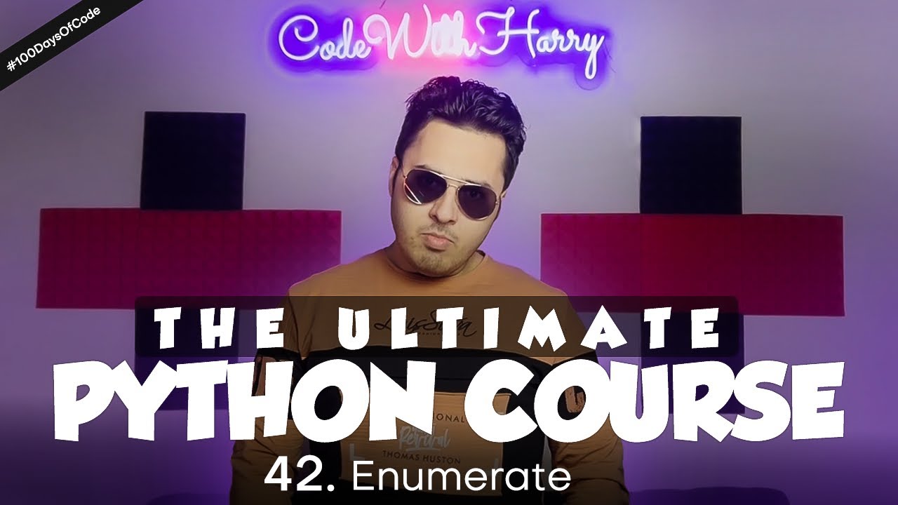 Enumerate Function In Python Python Tutorial Day 42 Youtube