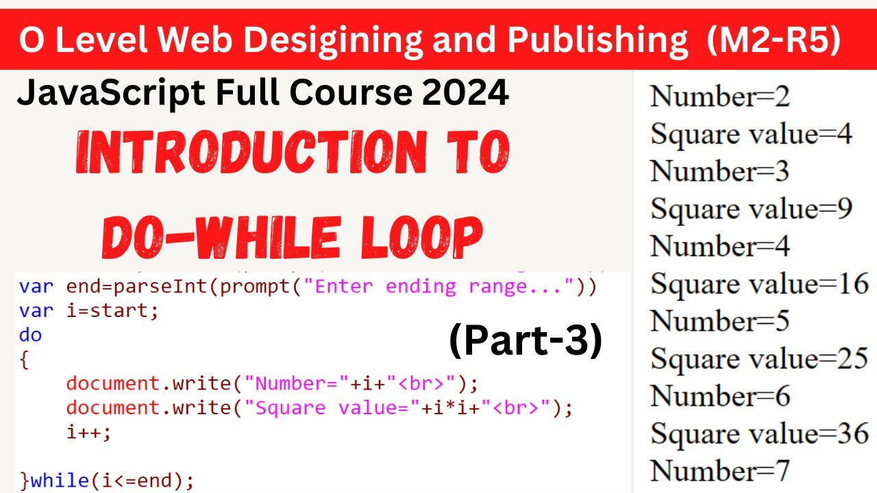 Javascript Classes 2024 Do While Loops In Javascript Javascript Do