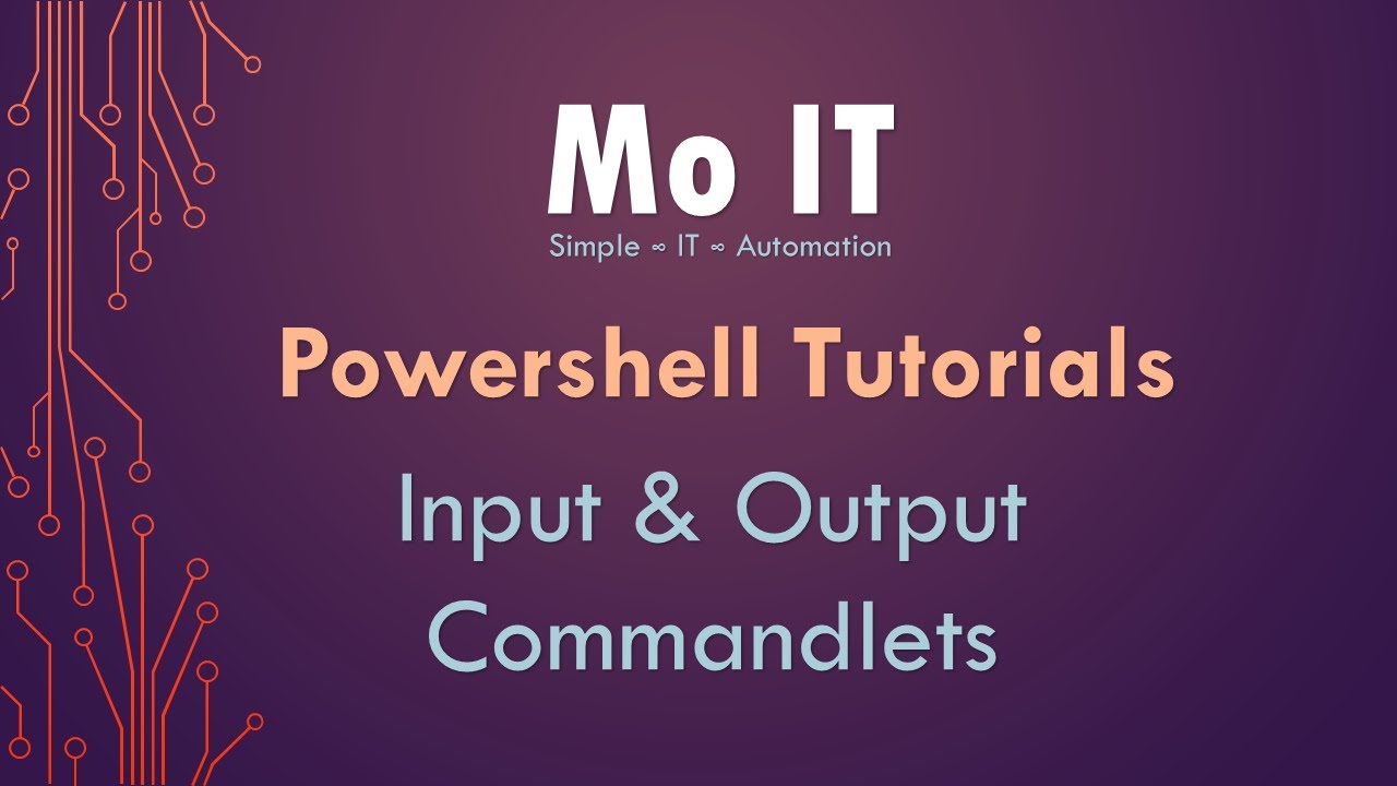 Powershell Tutorials Input Output Basics Youtube