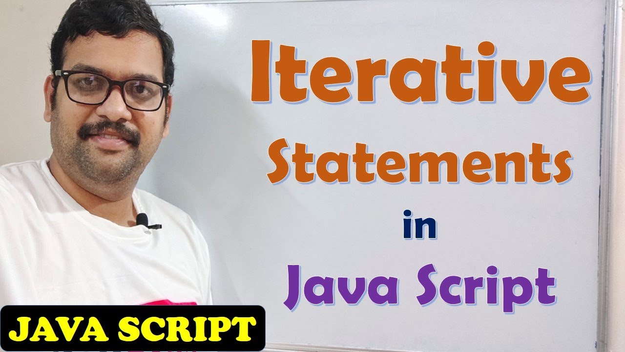 Iterative Statements For While Java Script Youtube