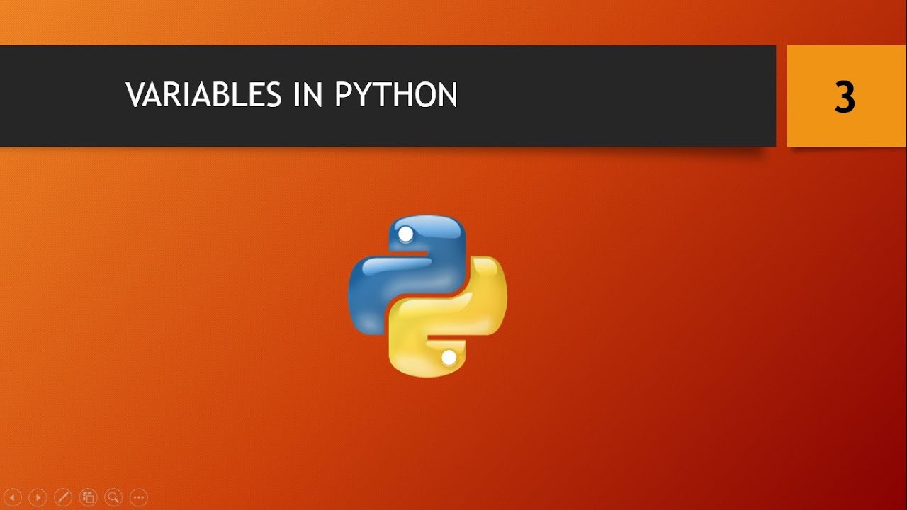 Python Tutorial 3 Variables In Python Youtube