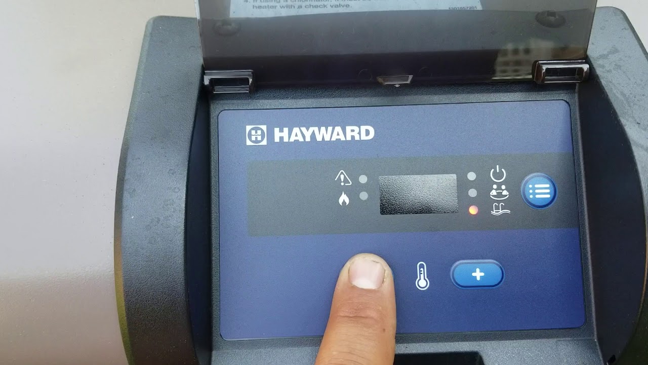 How To Operate A Hayward H Series Pool Heater Youtube