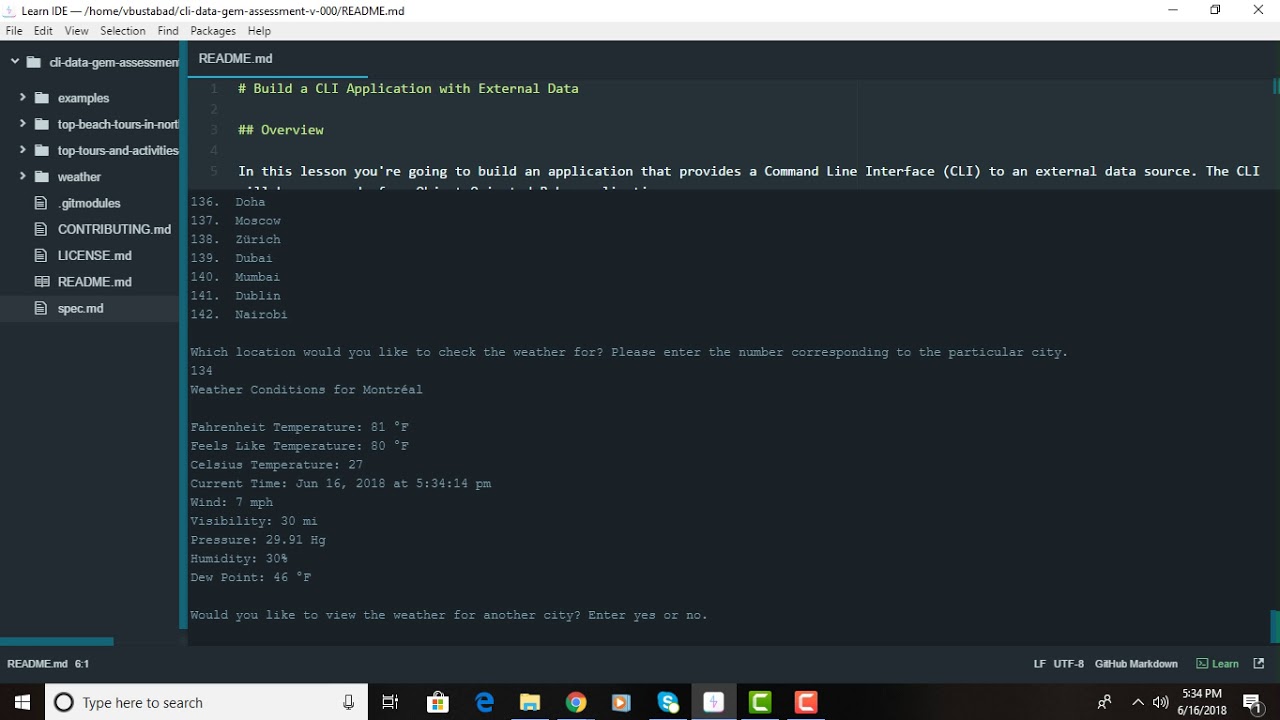 Cli Data Gem Project Walkthrough Video Youtube