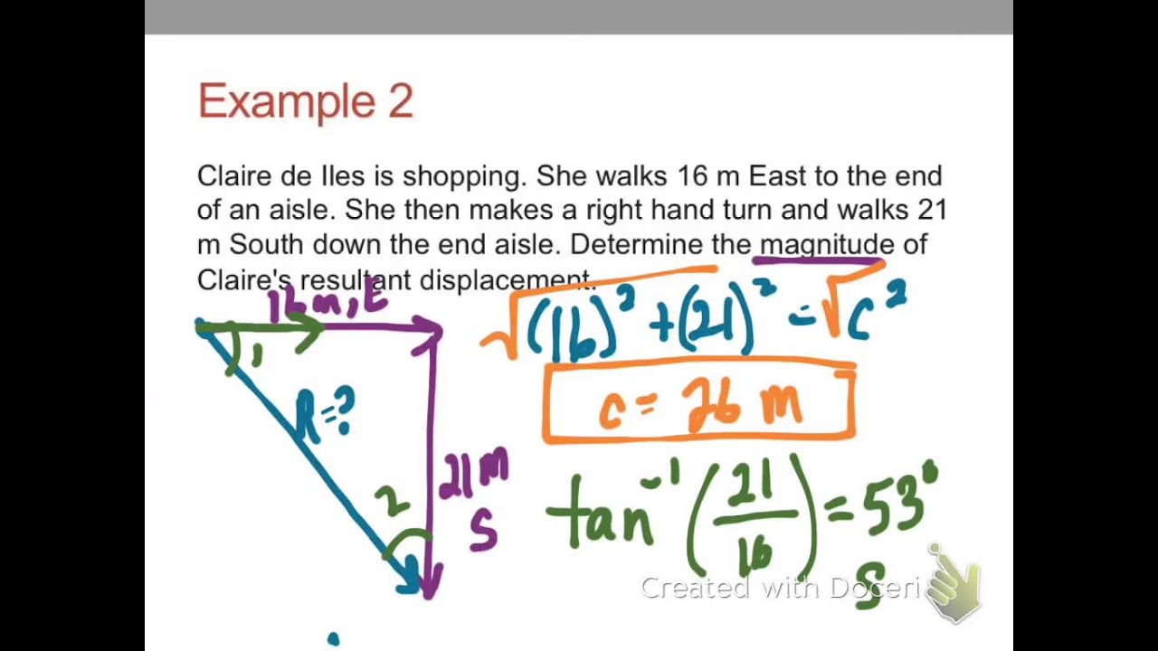 Vector Addition Examples Youtube