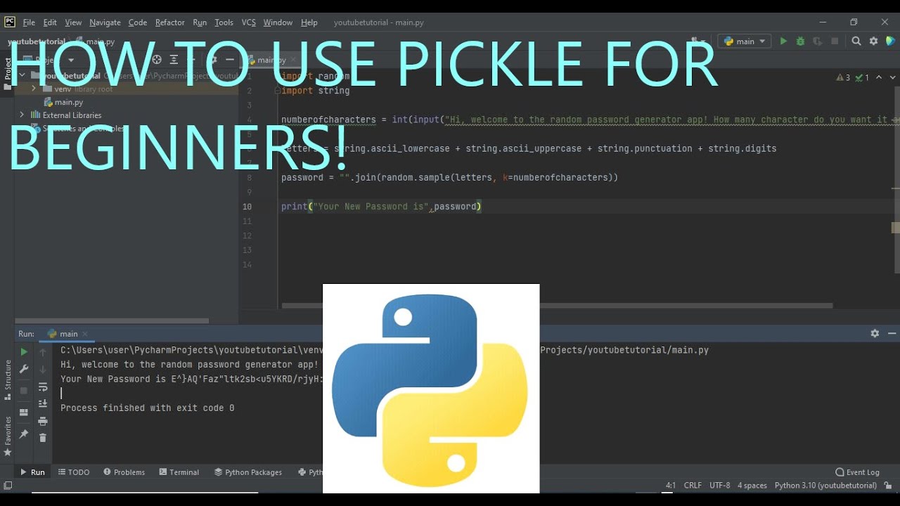 Python Pickle Beginners Guide Youtube