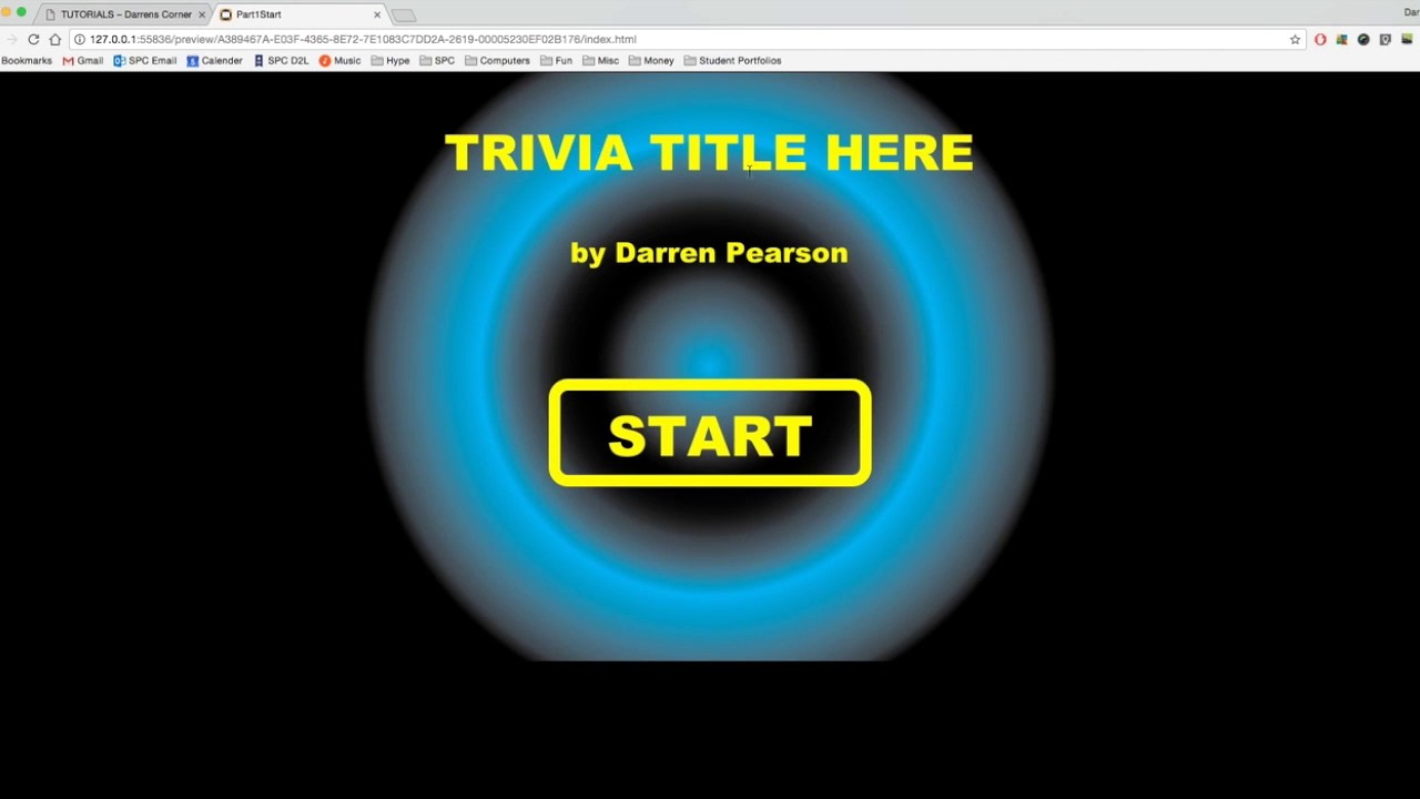 Trivia Game Tutorial Part1 Youtube