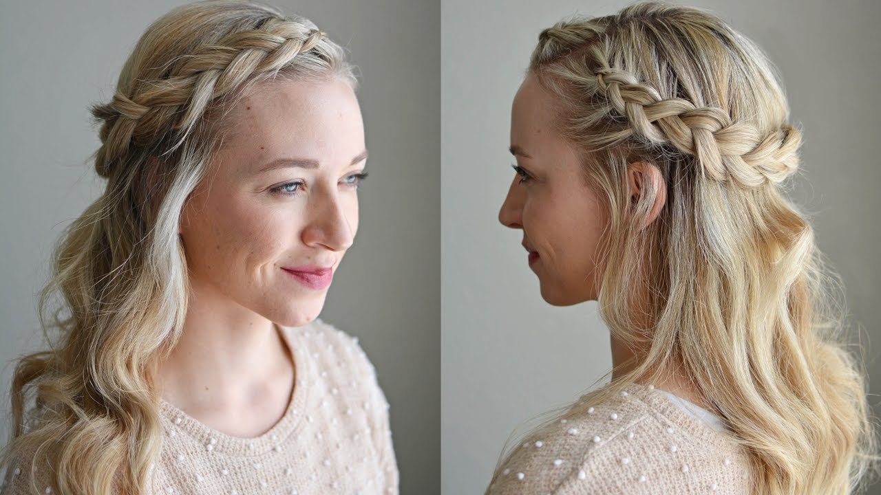 Half Up Dutch Crown Braid Q S Hairdos Tessi S Hairstyles Youtube