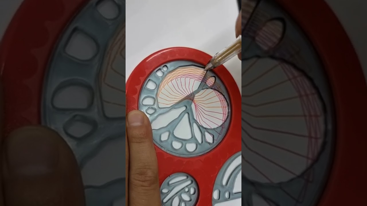Simple Spirograph Design Satisfying Asmr Video Shorts Ytshorts Youtube