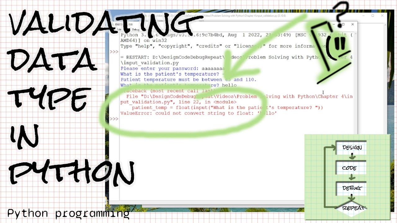 How To Validate Data Type In Python Youtube