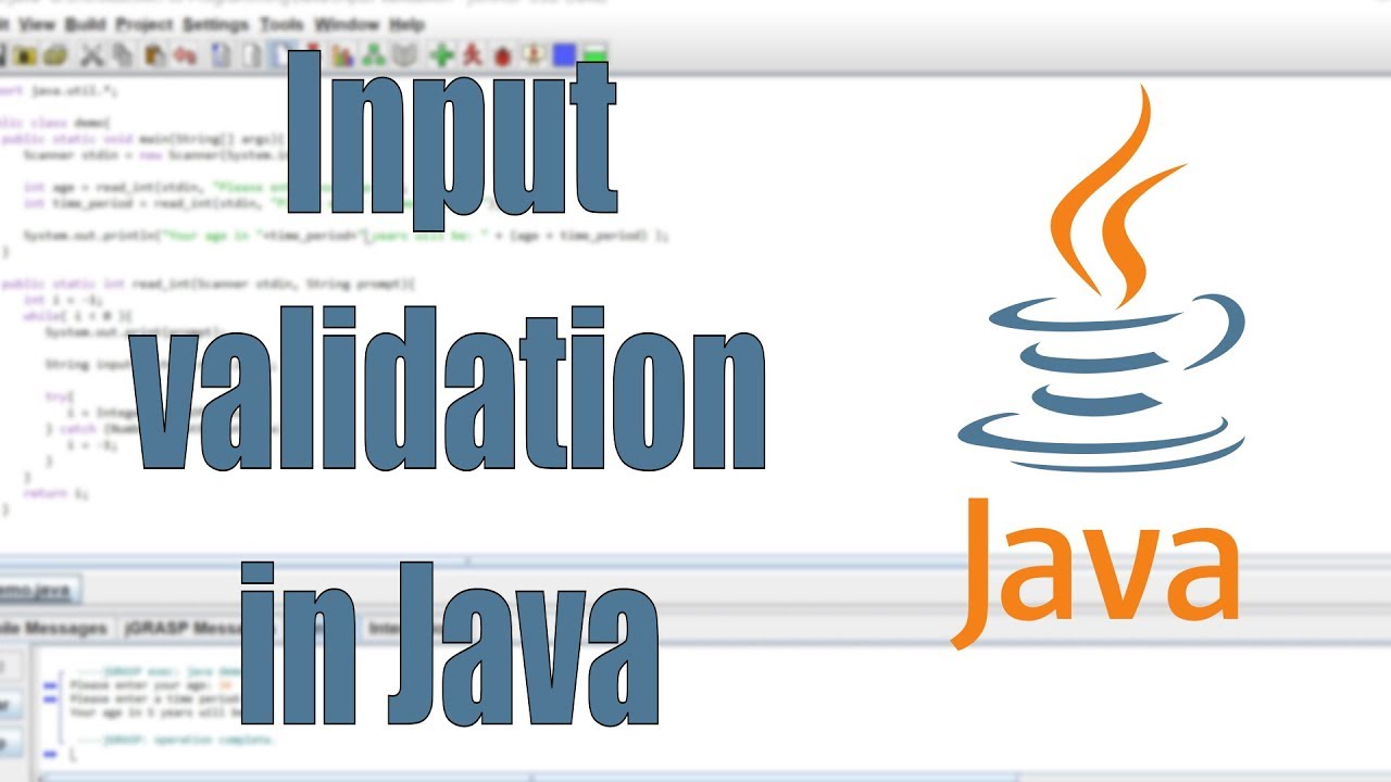 Integer And Float Input Validation With Java Youtube