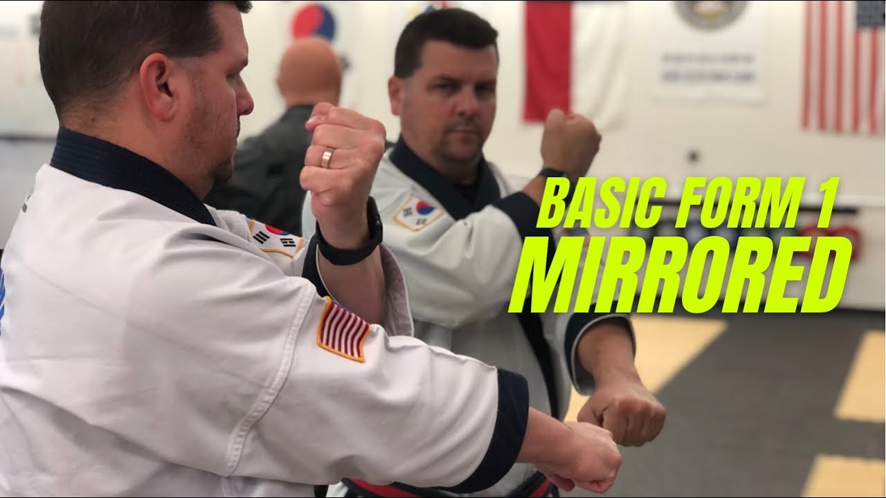 How To Do Basic Form 1 For Tang Soo Do Mirrored Youtube