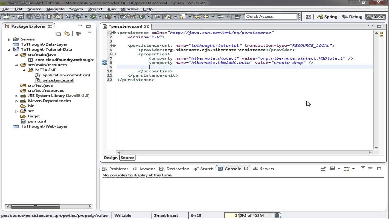 Spring Data Configuration Tutorial Tothought Youtube