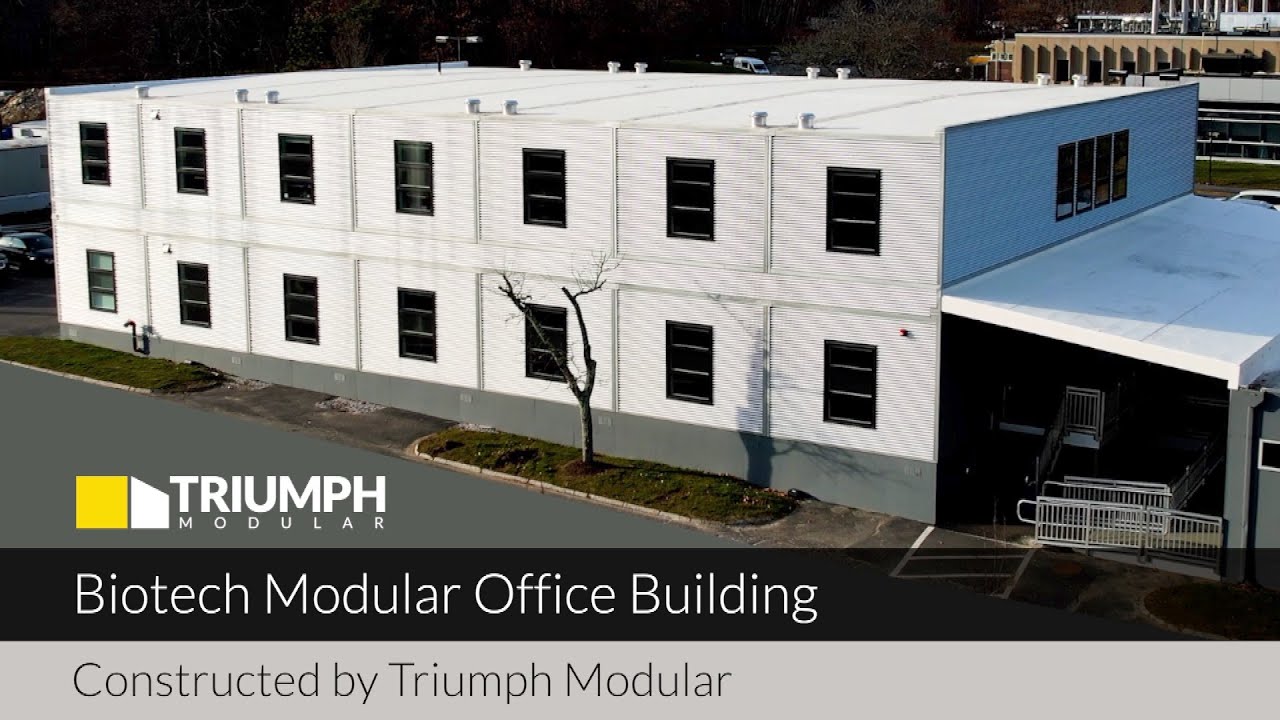Biotech Modular Office Building Constructed By Triumph Modular Youtube
