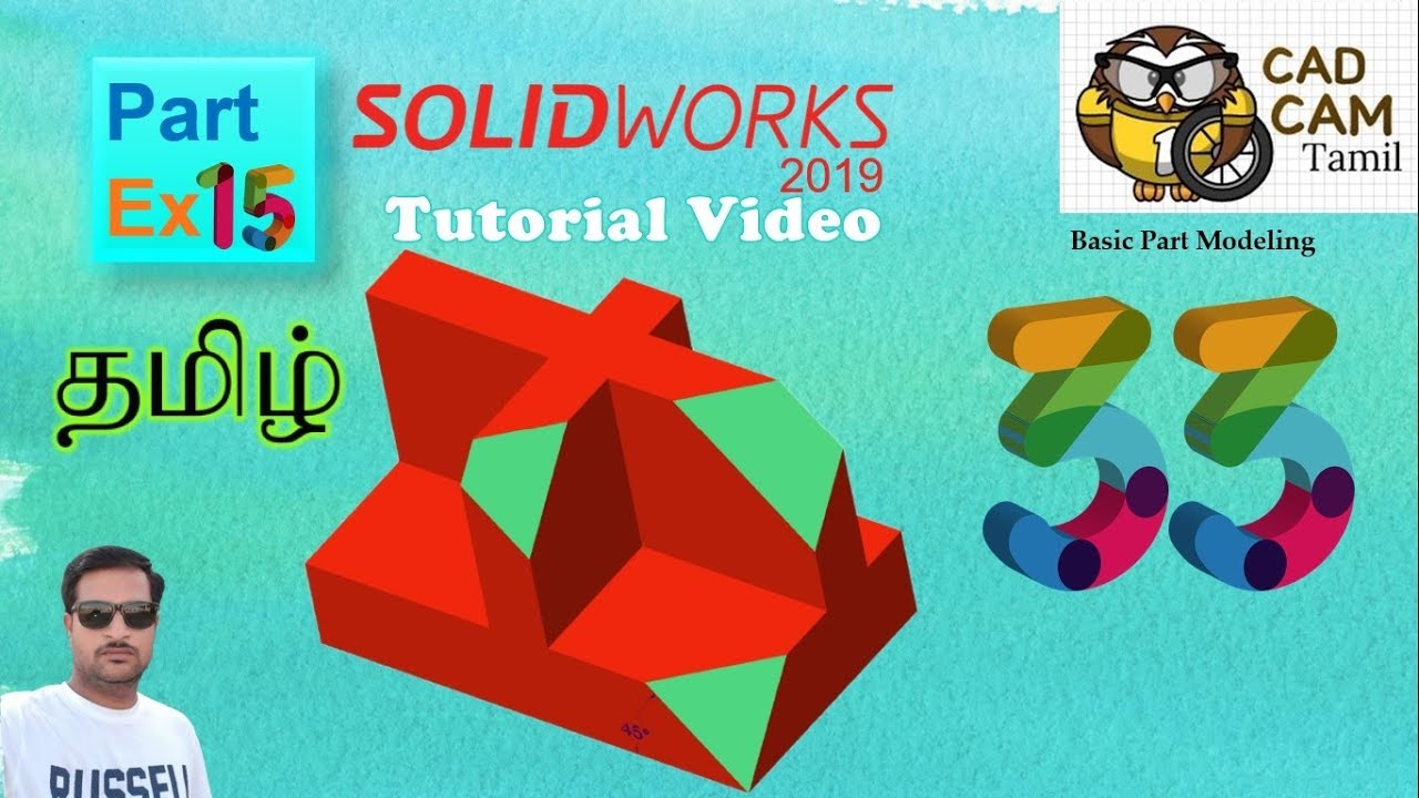 Solidworks Tamil Tutorial 33 Part Ex 15 Youtube