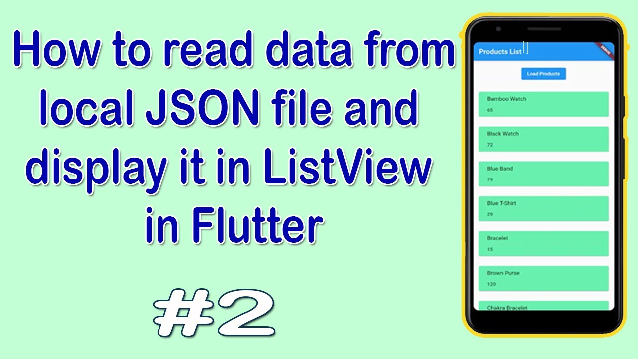 How To Read Json And Display In Listview Builder In Flutter 2 Youtube