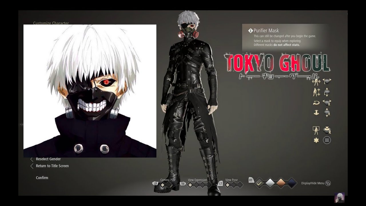 Code Vein Making Ken Kaneki Tokyo Ghoul Youtube