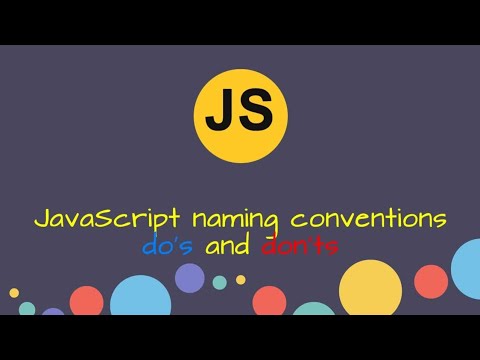 Naming Convention In Javascript Tutorial For Beginners Programming