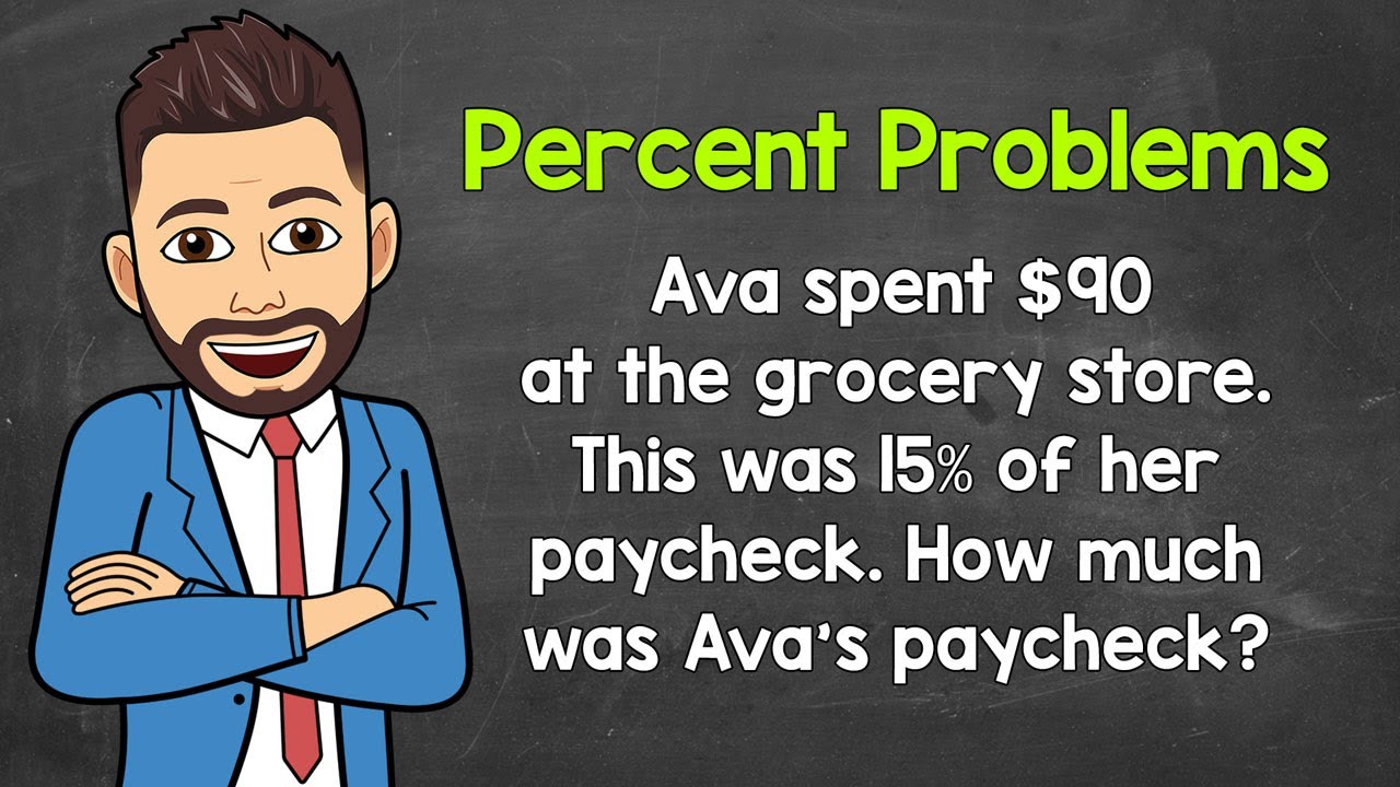 Solving A Percent Problem Example 1 Math With Mr J Youtube