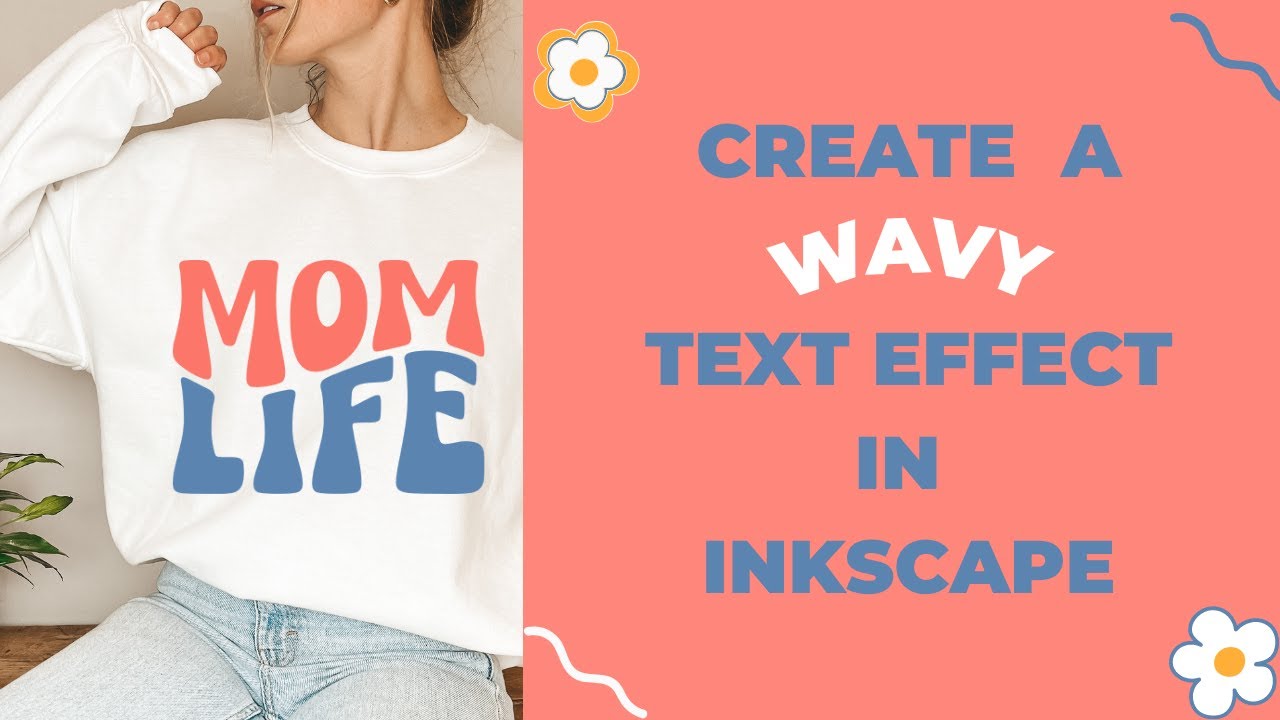 How To Create A Wavy Text Effect With Inkscape Retro Groovy Svg