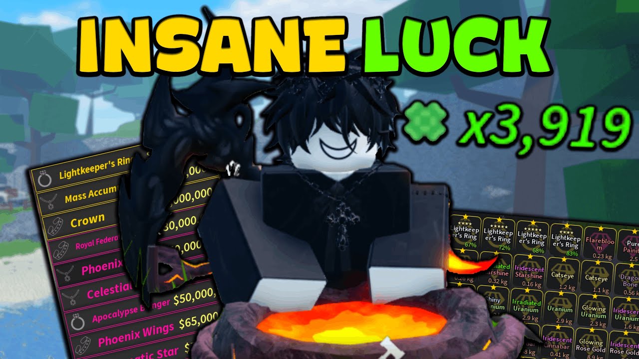 The Best Way To Get Max Luck In Prospecting Roblox Youtube