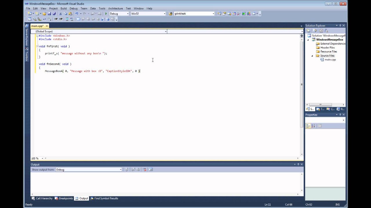 Ictplaza C Messagebox Tutorial Youtube