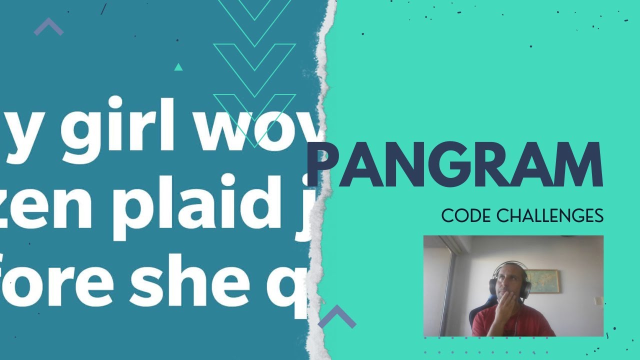 Code Challenge Pangram Youtube