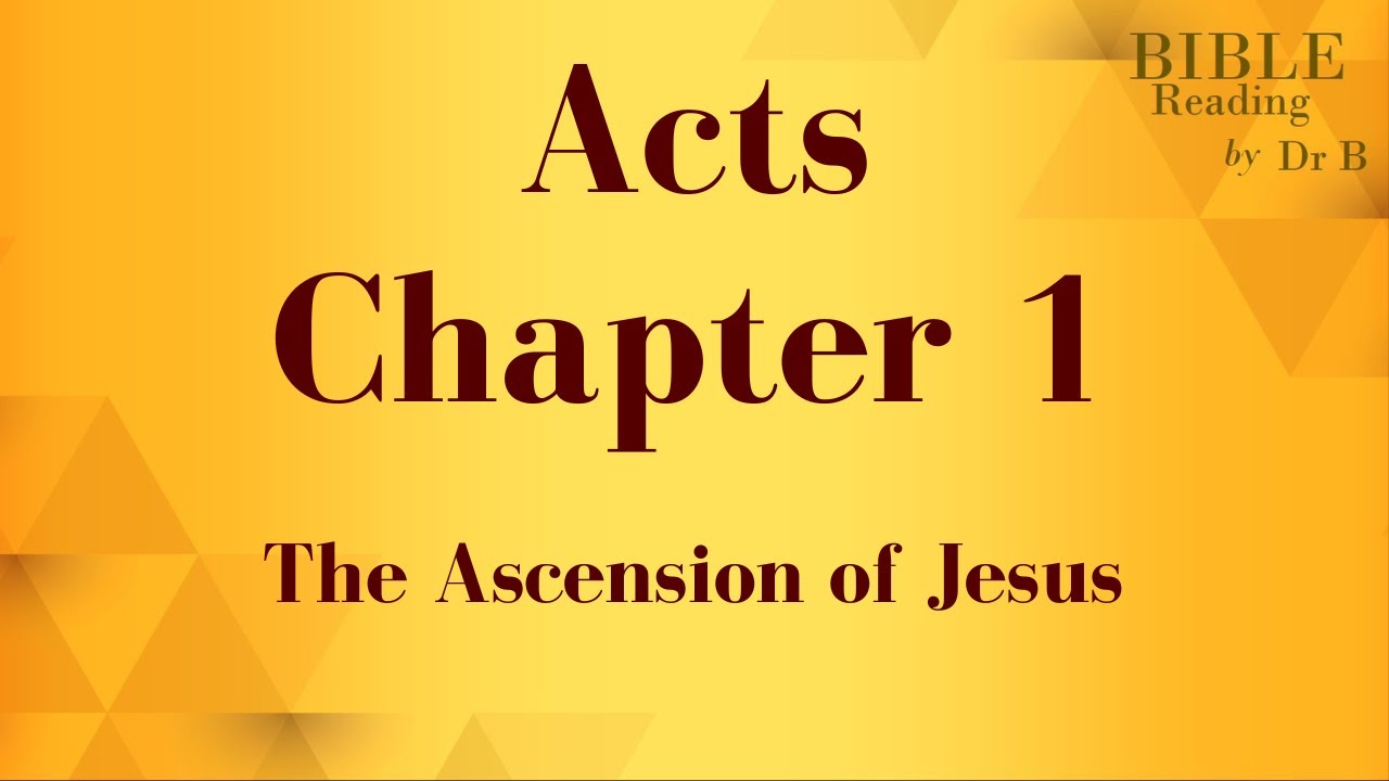 Acts Chapter 1 Niv Bible Reading With Scrolling Text Youtube
