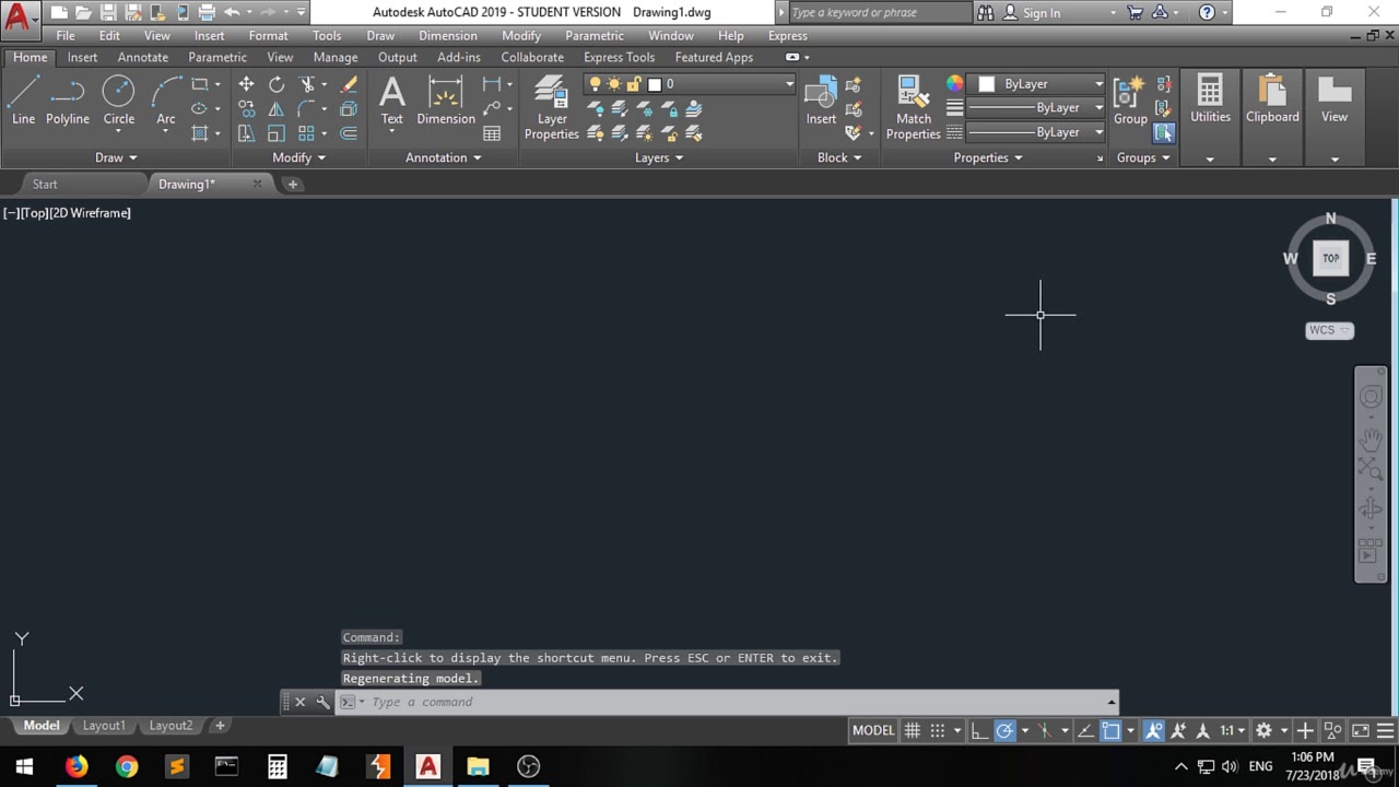 03 Autocad User Interface Youtube