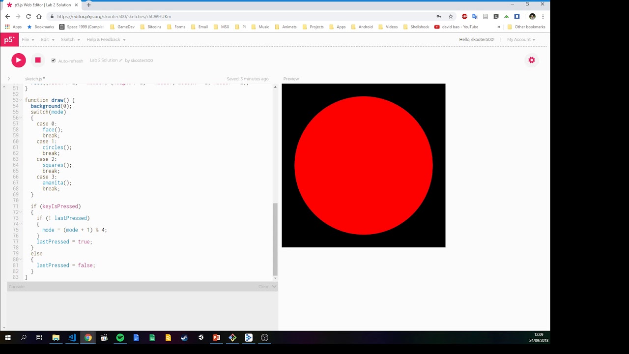 Game Programming Lab 2 2018 Youtube