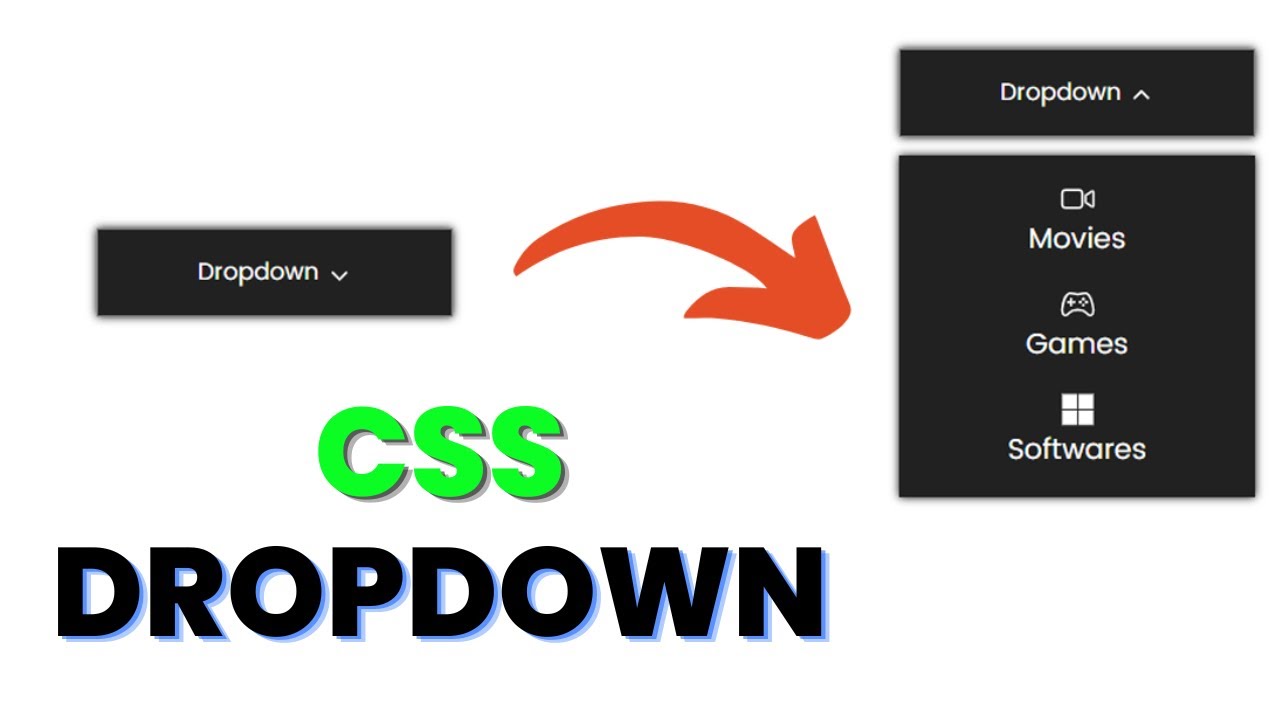 Dropdown Tutorial Html Css Javascript Youtube