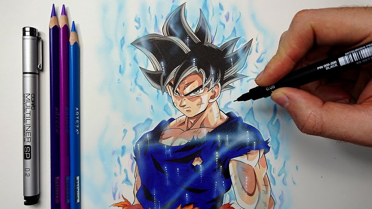Goku Ultra Instinct Drawing Chibi Cool Wallpaper