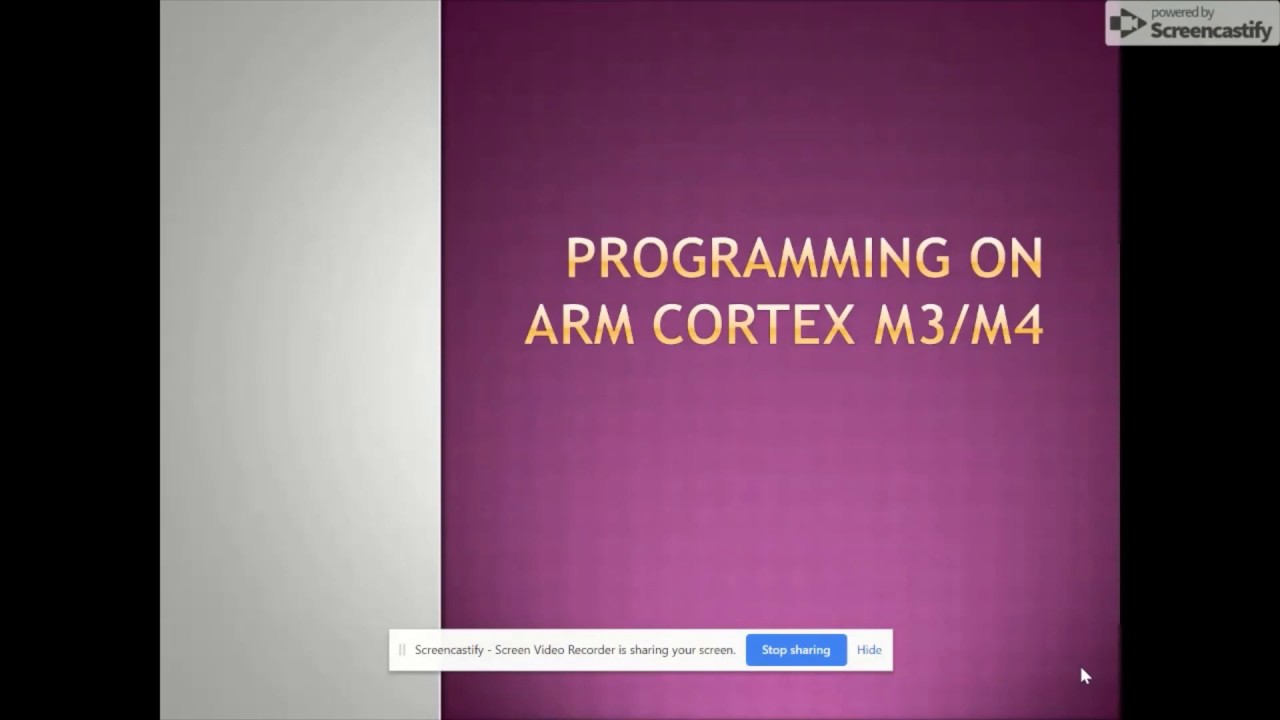 Introduction To Arm Cortex M3 M4 Architecture Part 1 Youtube