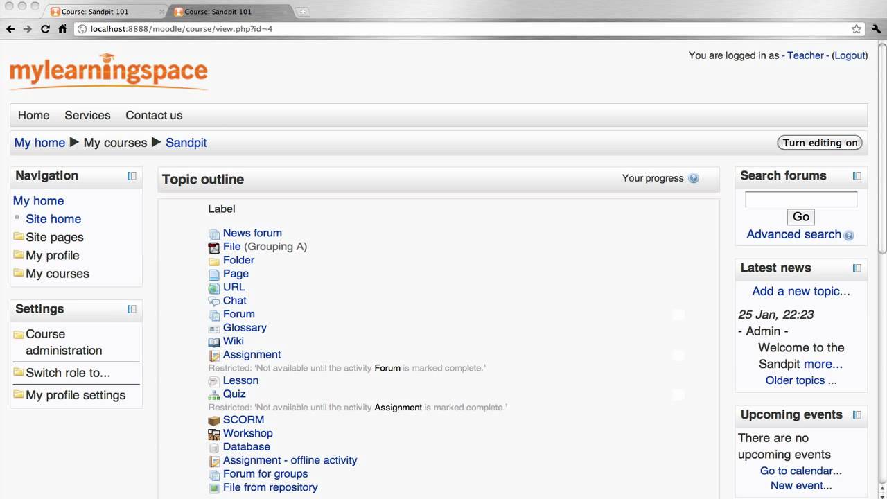 Moodle Progress Tracking 059 Youtube