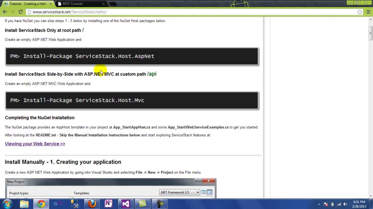 How To Build Your First Service Stack Web Service Youtube
