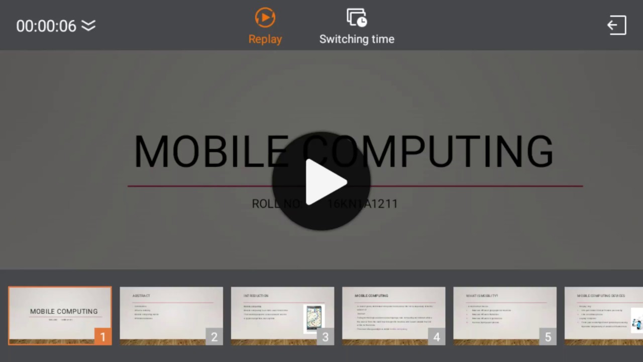 Mobile Computing Presentation Youtube
