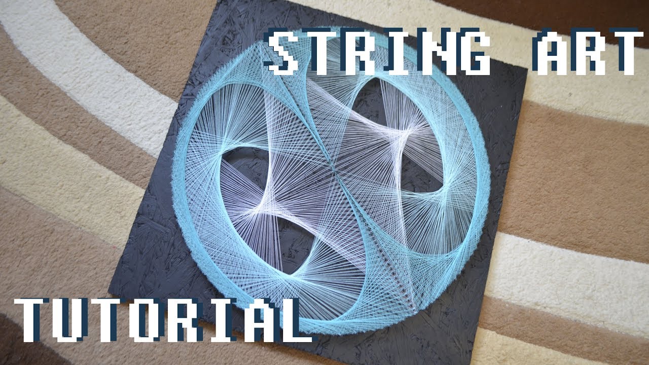 How To Make String Art Abstract Picture Diy Tutorial Timelapse