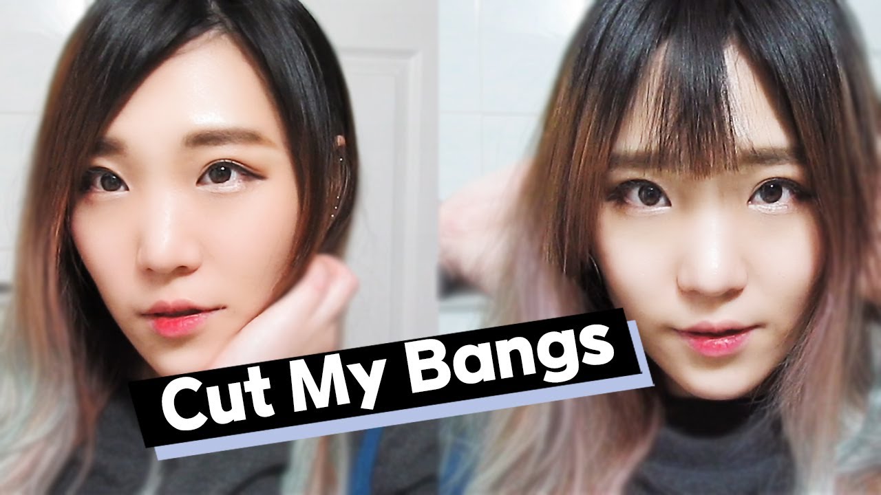 Cut My Bangs Korean Style Youtube