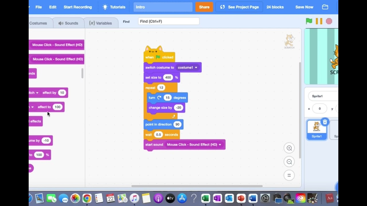 Intro Tutorial In Scratch Youtube