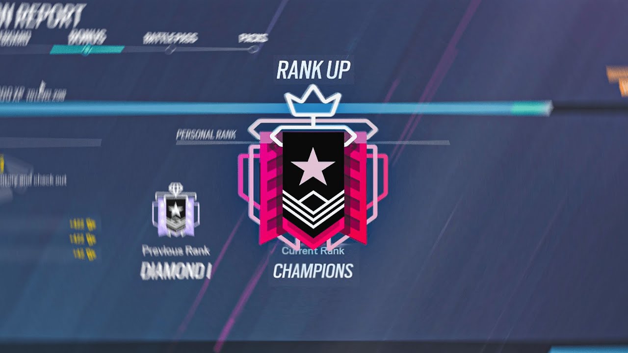 How I Hit Champion For The First Time In Rainbow Six Siege Youtube