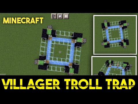 Minecraft Villager Troll Trap How To Build Minecraft Villager Troll