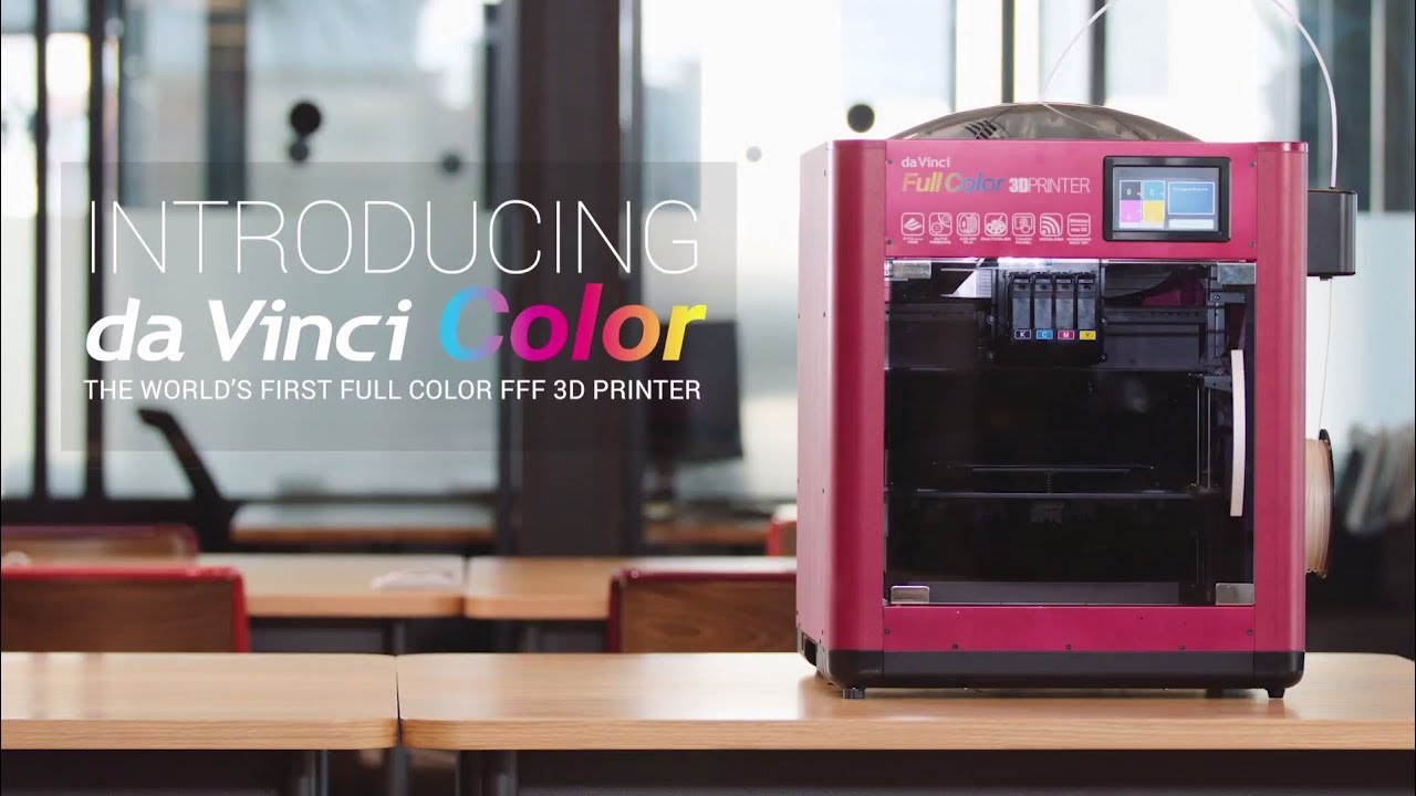 The Da Vinci Color 3d Printer Prints In Full Color Using Inkjet Cartridges