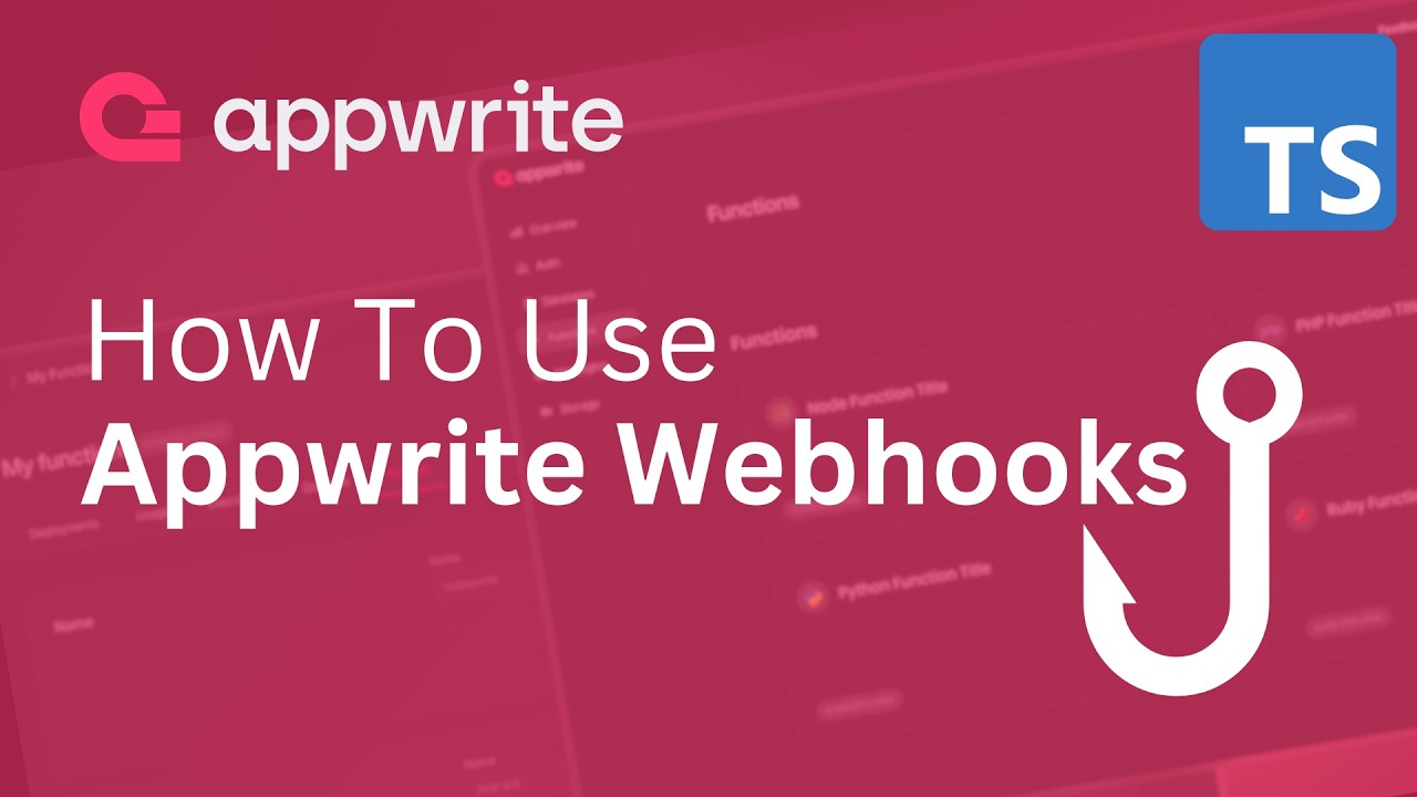 How To Use Appwrite Webhooks Youtube