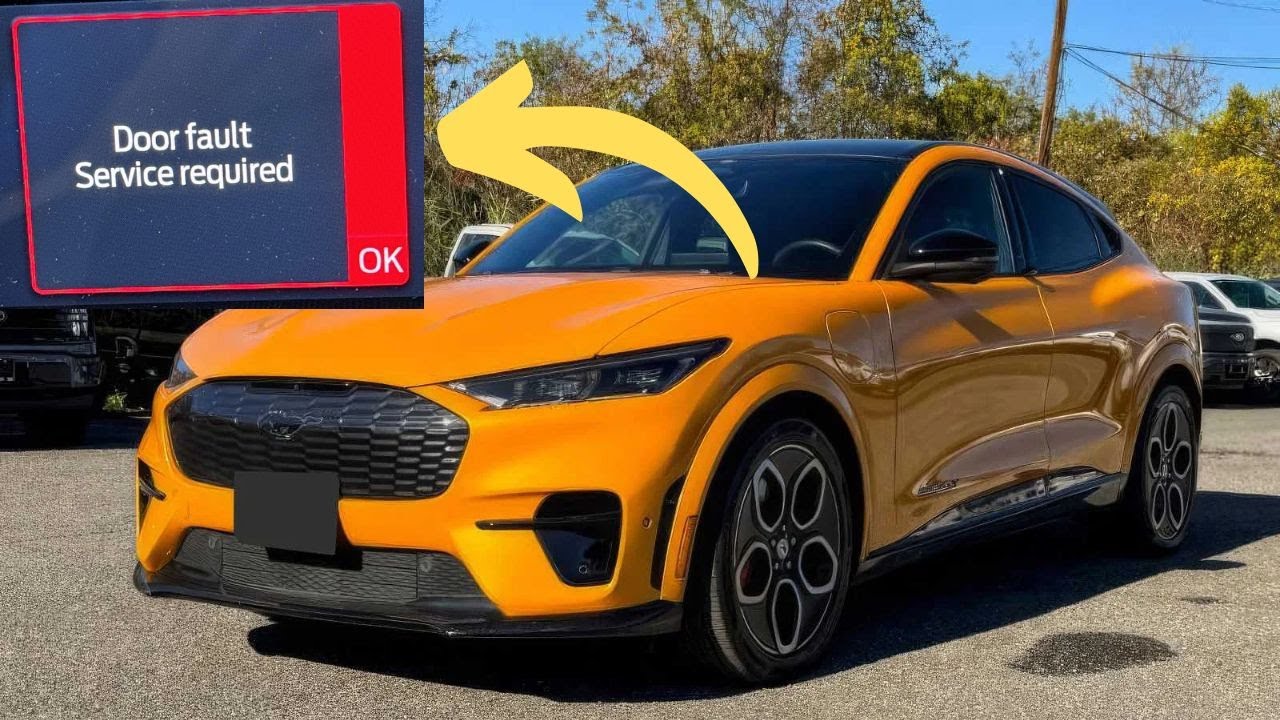 Door Fault Service Required Warning In Ford Mustang Mach E Youtube