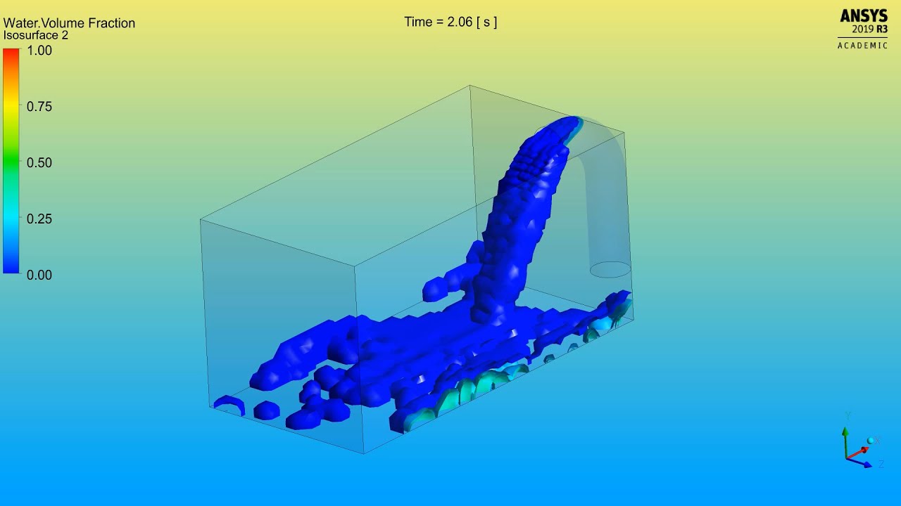 Ansys Fluent Filling A 3d Tank Setup Youtube